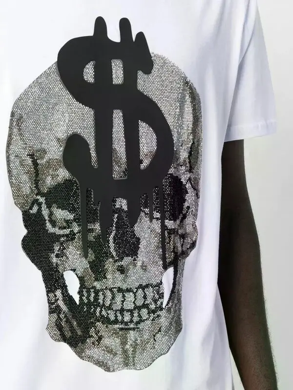 Philipp Plein Skull-print Crew-neck T-shirt - White