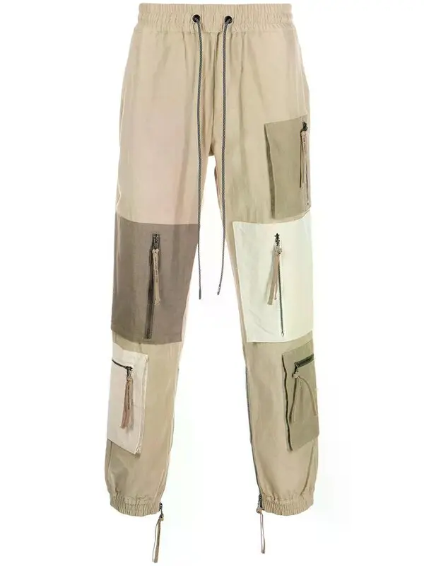 MOSTLY HEARD RARELY SEEN Patchwork Zip-pocket Trousers