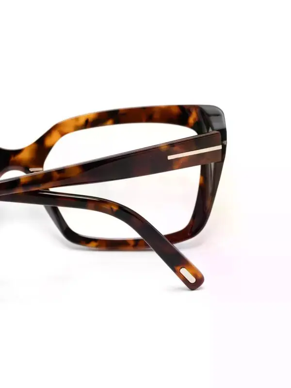 TOM FORD Rectangle-frame Glasses - Brown