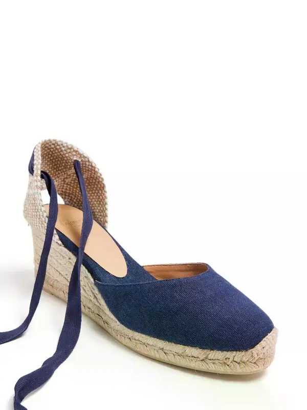 CastaÑer Lace-up 80mm Espadrilles - Blue