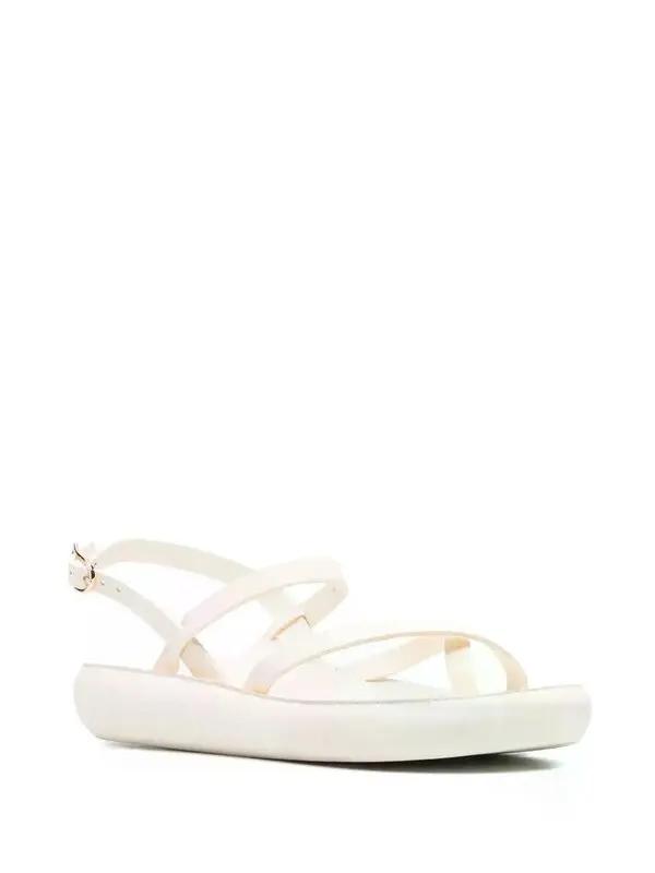 ANCIENT GREEK SANDALS Crossover-strap Leather Sandals - White