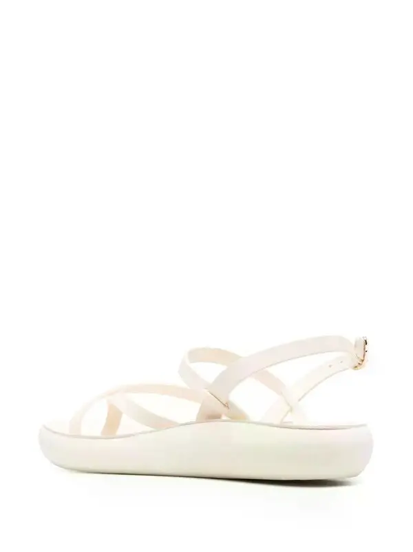 ANCIENT GREEK SANDALS Crossover-strap Leather Sandals - White
