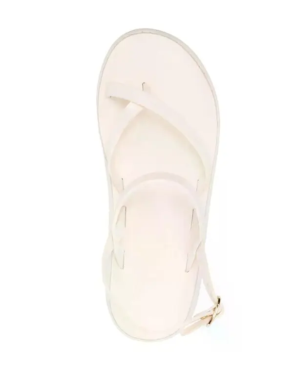 ANCIENT GREEK SANDALS Crossover-strap Leather Sandals - White