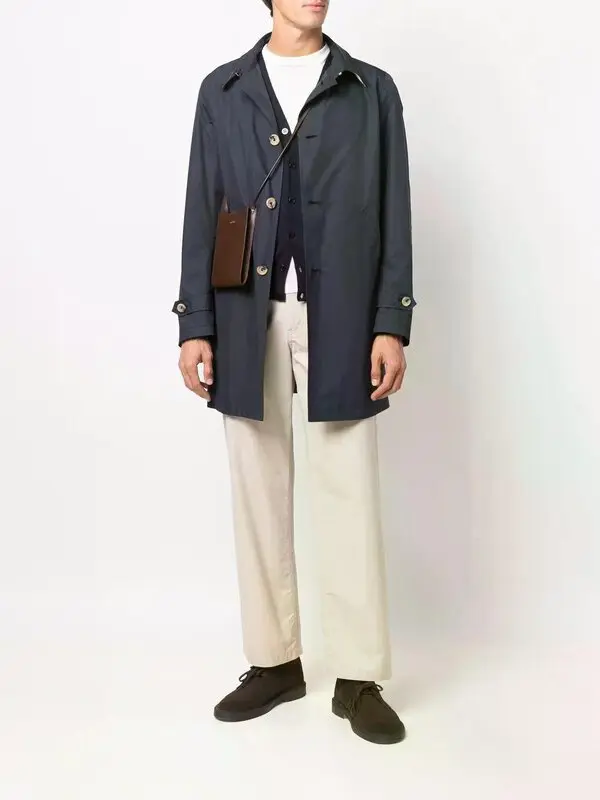Canali V-neck Fine Knit Merino Cardigan