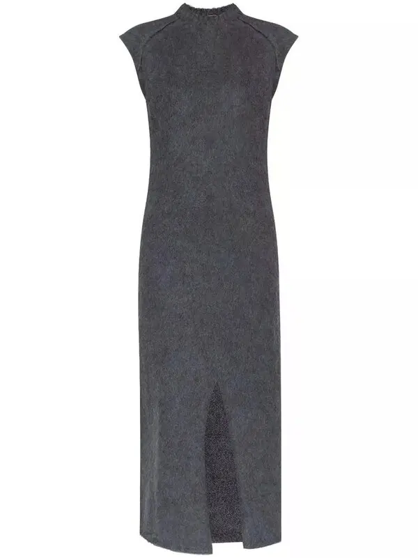 JIL SANDER Front-slit Knitted Maxi Dress