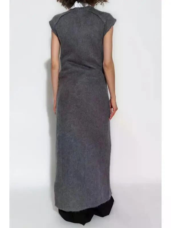 JIL SANDER Front-slit Knitted Maxi Dress
