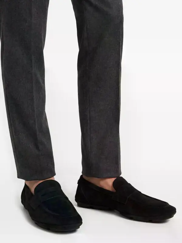 Dolce & Gabbana Logo-plaque Suede Loafers