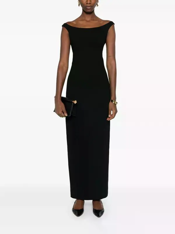 TOTEME Curved Off-shoulder Maxi Dress
