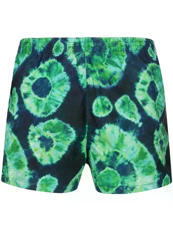 TIMO TRUNKS Shibori Pattern Swim Shorts - Blue