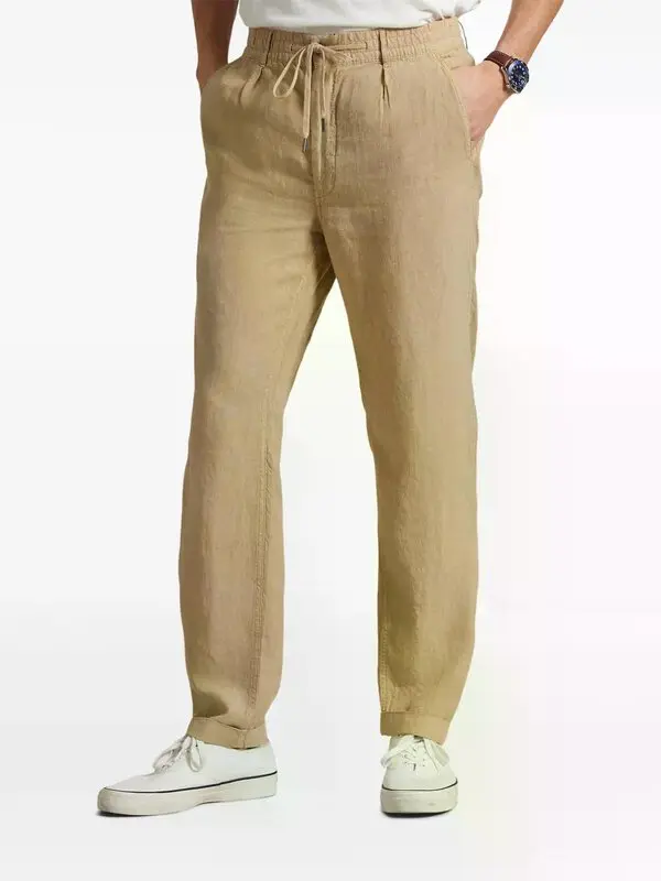 Polo Ralph Lauren Straight-leg Trousers With Drawstring Waist - Neutrals
