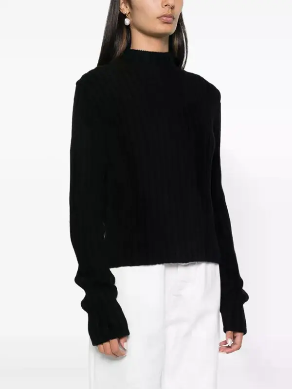TOTEME Wool-cashmere Blend Ribbed Knit Sweater