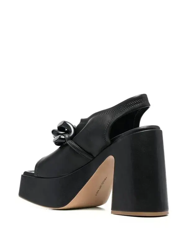 Stella McCartney Chain-link Platform Sandals - Black