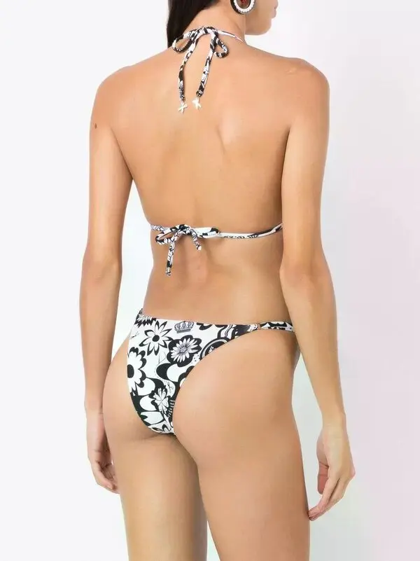 AMIR SLAMA Floral-print Bikini Set