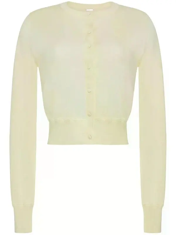 Adam Lippes Fine-knit Cropped Cardigan