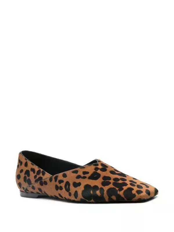 TOTEME Everyday Leopard Print Ballerina Flats