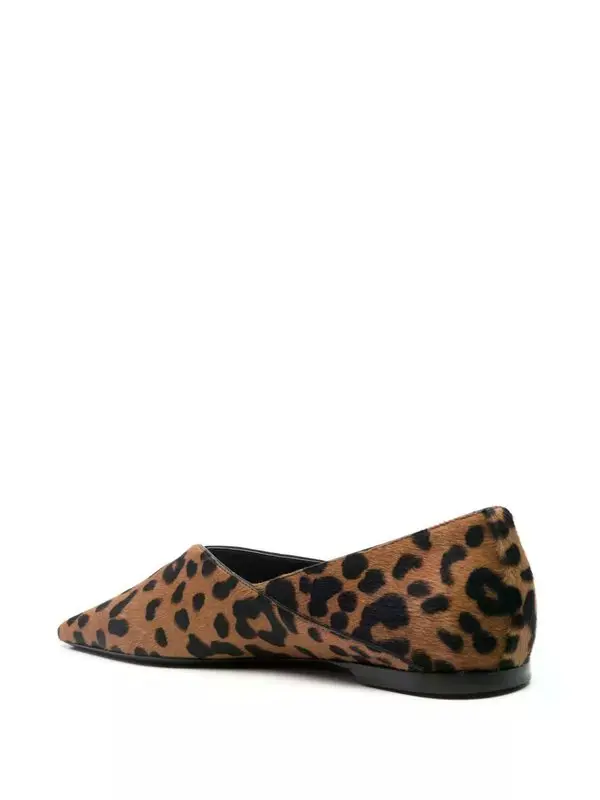 TOTEME Everyday Leopard Print Ballerina Flats