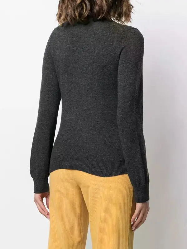 Play Comme Des Garcon V-neck Overlapping Heart Top