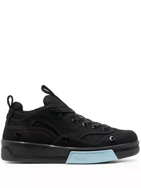 OAMC Logo-print Tongue Sneakers - Black