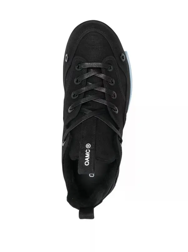 OAMC Logo-print Tongue Sneakers - Black