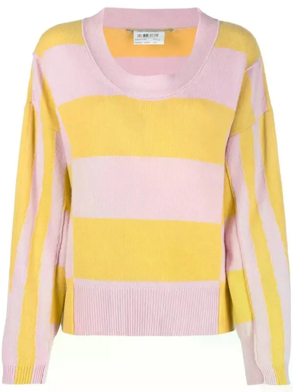 Stella McCartney Stripe-print Jumper - Pink