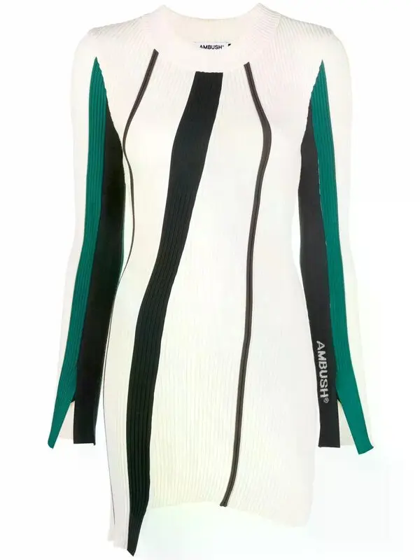 AMBUSH Logo Ribbed-knit Jumper
