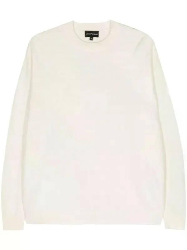 Emporio Armani Logo-jacquard Cotton Jumper