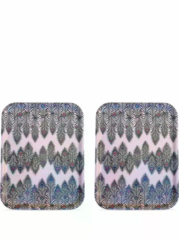 LES-OTTOMANS X Matthew Williamson Peacock Tray Set
