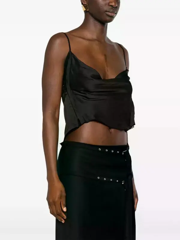 Y/project Sheer-lace Draped Top
