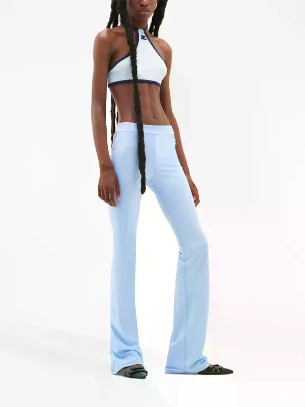 COURREGES Tech Jersey Flared Trousers
