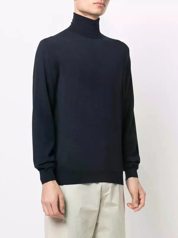 DELL'OGLIO Fine Knit Roll Neck Jumper