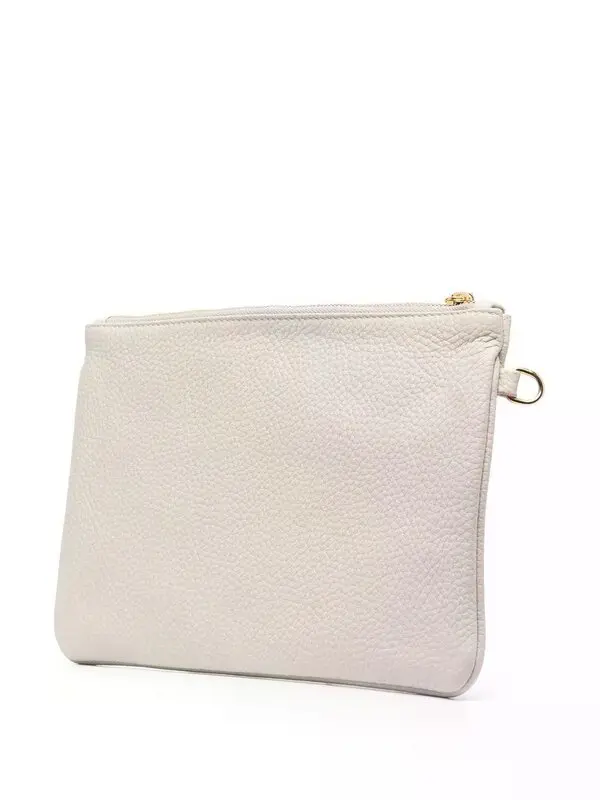 Eleventy Logo-stamp Leather Clutch Bag