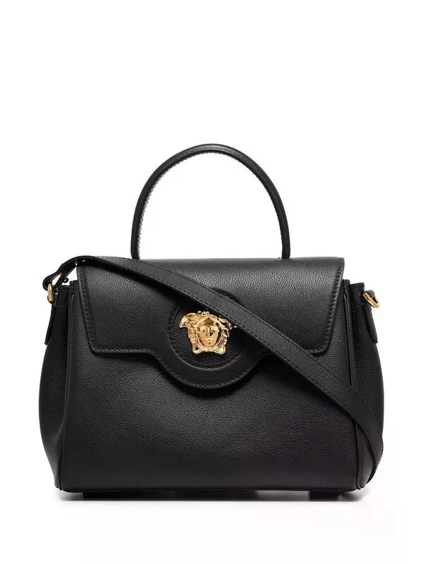 Versace La Medusa Leather Hand Bag