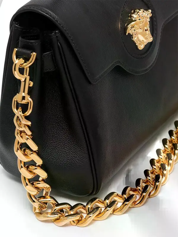 Versace La Medusa Leather Hand Bag
