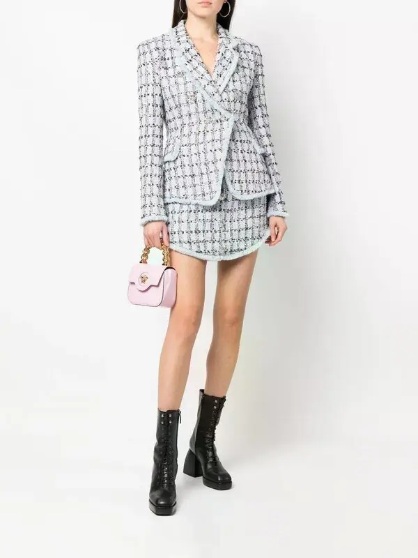Philipp Plein Tweed Button-up Blazer