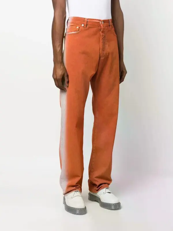 Heron Preston Gradient-effect Straight-leg Jeans