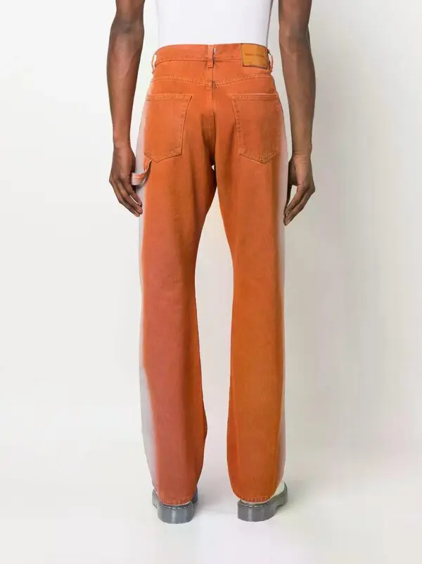Heron Preston Gradient-effect Straight-leg Jeans