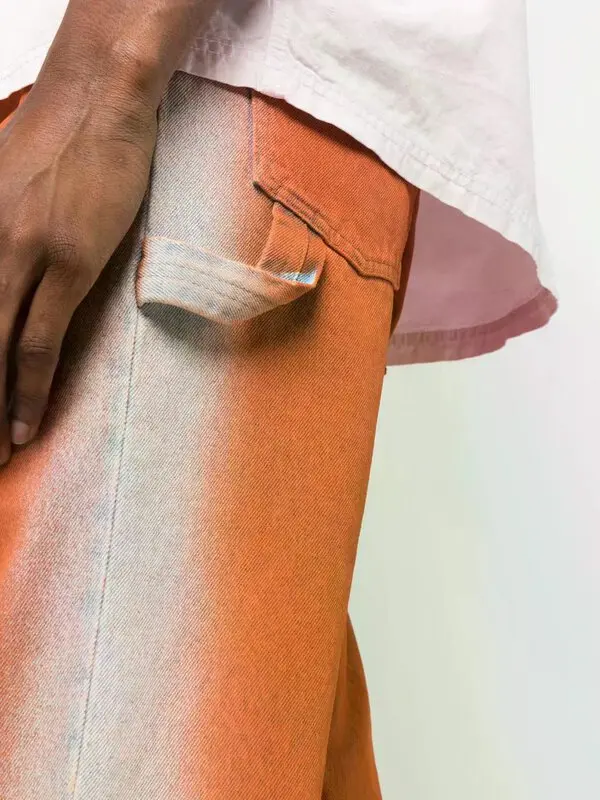 Heron Preston Gradient-effect Straight-leg Jeans