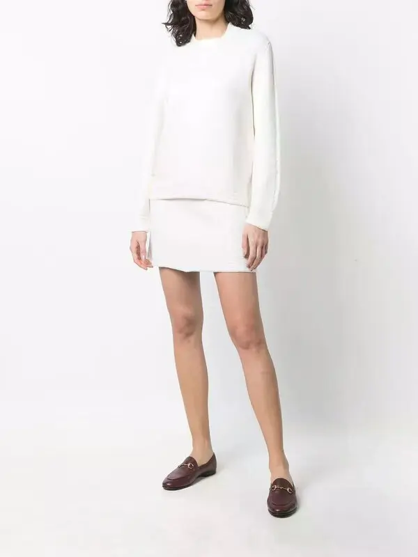 BARRIE Stitch-detail Jumper - White