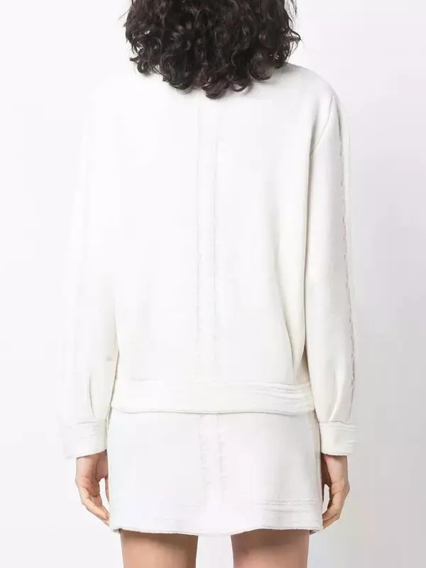 BARRIE Stitch-detail Jumper - White