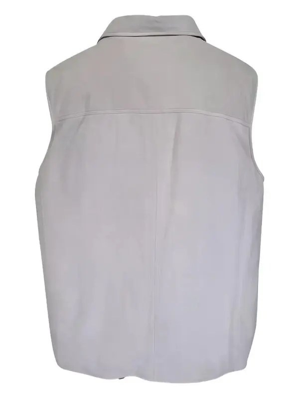Brunello Cucinelli Suede Down Gilet - Neutrals