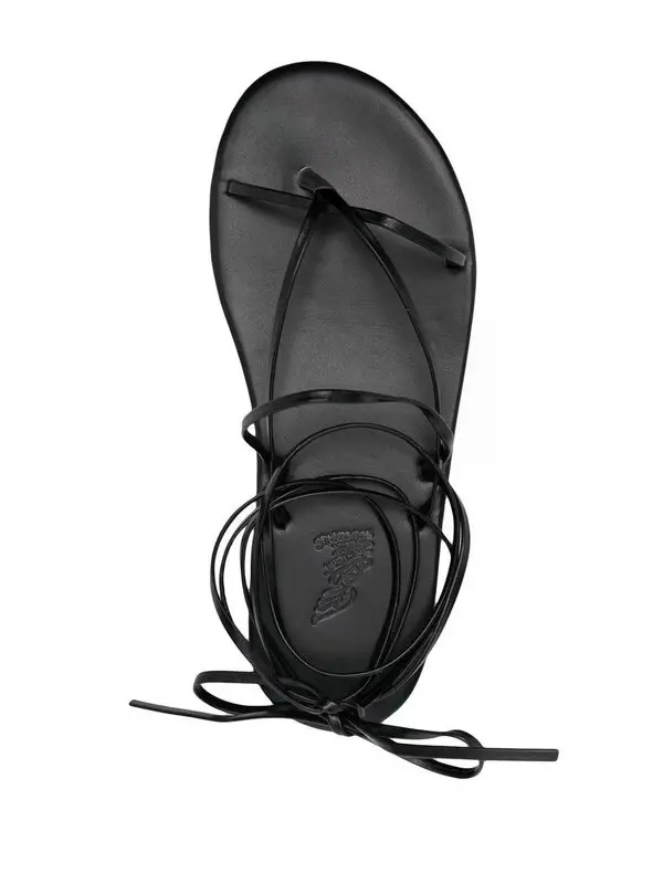 ANCIENT GREEK SANDALS Leather Ankle-tie Sandals