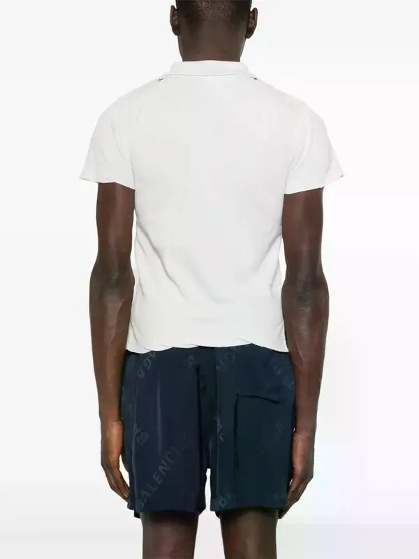 Balenciaga Logo-embroidered Polo Shirt - Grey