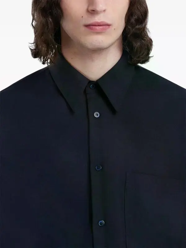 Marni Logo-tag Long-sleeve Shirt