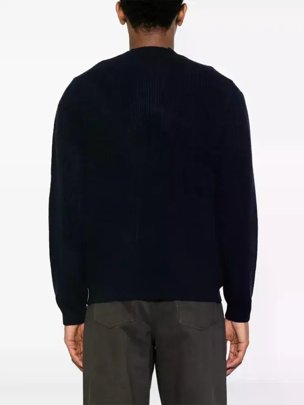 Maison Kitsuné Bold Fox Head Ribbed Cardigan