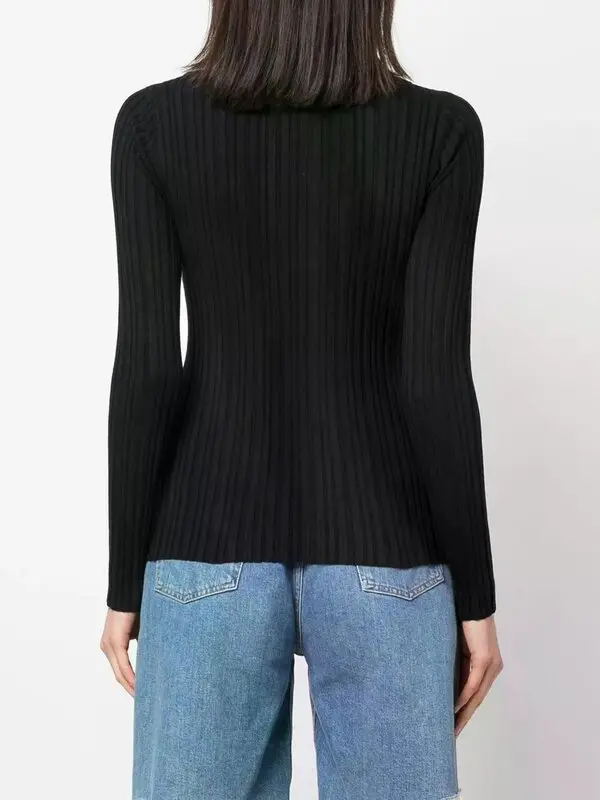 IRO PARIS Wrap-design Ribbed Top