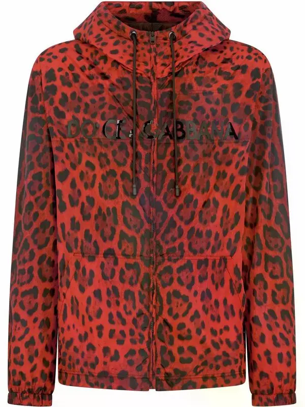 Dolce & Gabbana Leopard-print Hooded Jacket