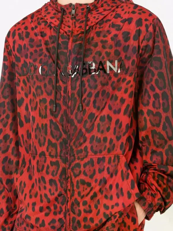 Dolce & Gabbana Leopard-print Hooded Jacket