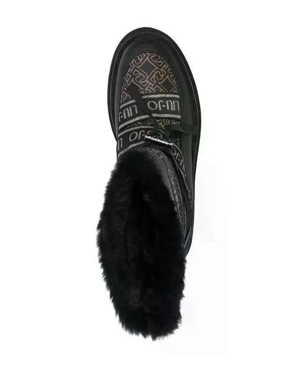 Liu Jo Monogram Print 70mm Ankle Boots