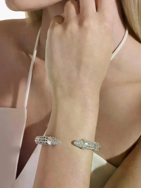 John Hardy Spear Diamond Cuff Bracelet