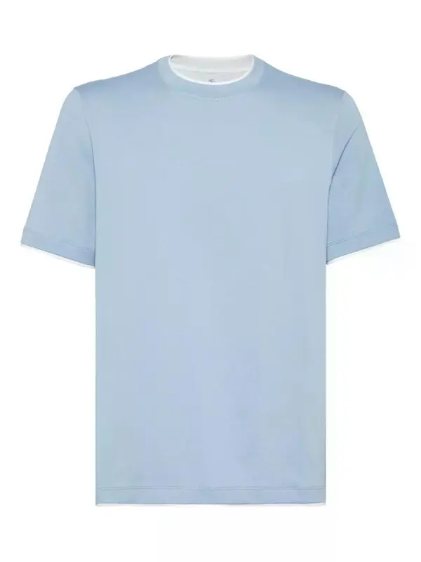 Brunello Cucinelli Contrasting-trim T-shirt